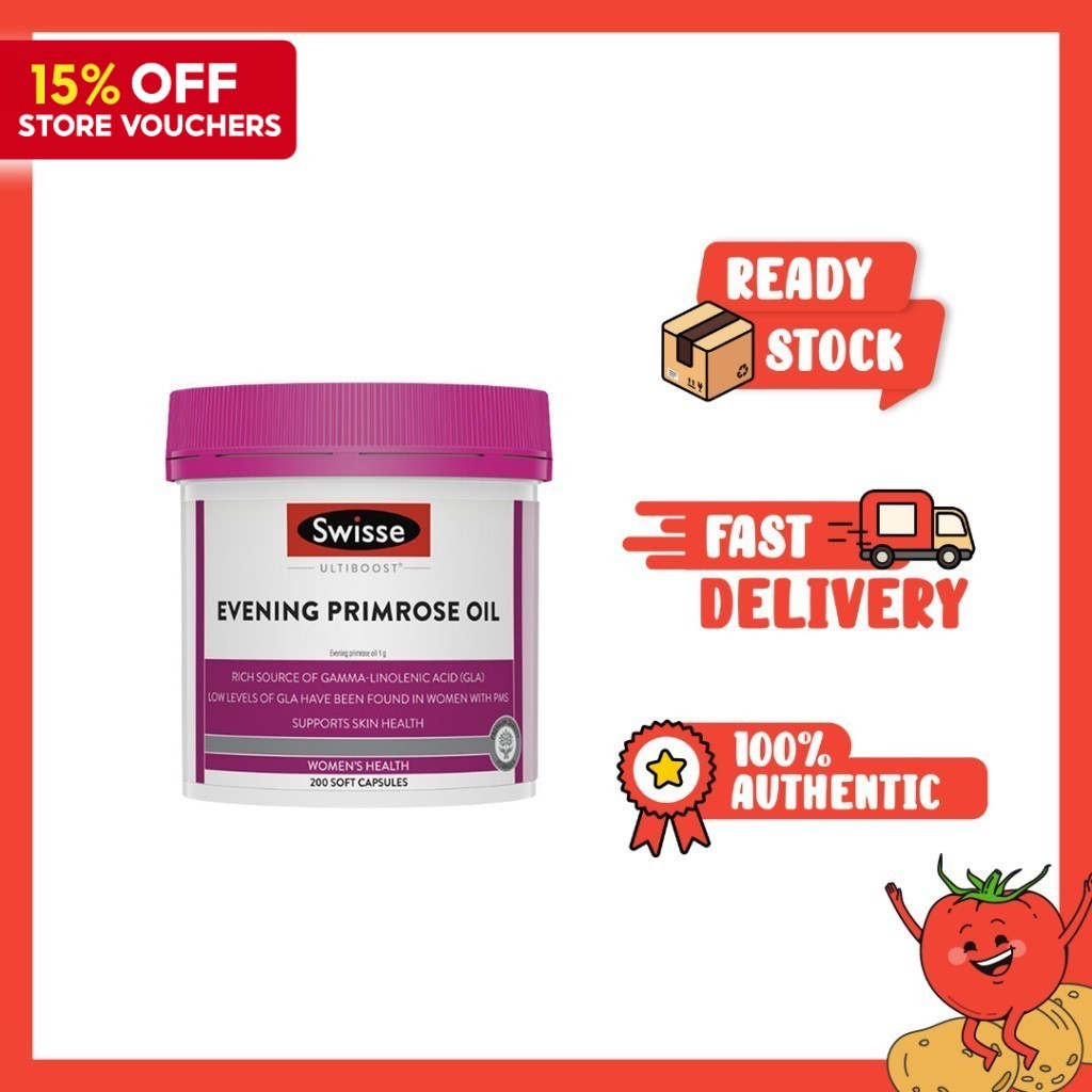 Swisse Ultiboost Evening Primrose Oil - 200 Capsules , Menopause ...