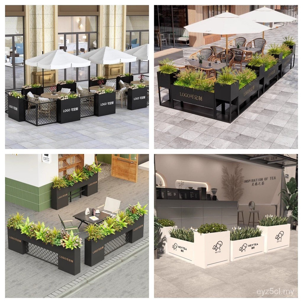 Outdoor Outdoor Stainless Steel Flower Box Combination Square Sales ...