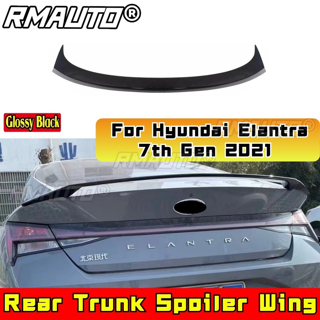 For Hyundai Elantra Rear Trunk Spoiler Wing Rear Roof Spoiler Roof Wing ...