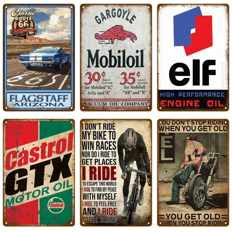 Tanda Logam Retro Klasik Alat Ganti Auto - Poster Logam Tanda Timah ...