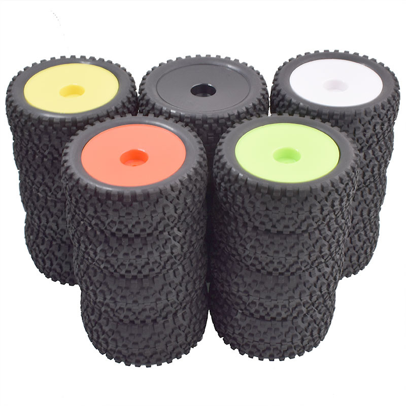 RC Narrow Front Wheels and Wide Rear Wheels for 1:10 Four Wheel Drive ...