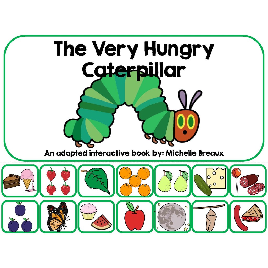 【𝗣𝗗𝗙】The Very Hungry Caterpillar | 32 Pages Printable Kids Preschool ...