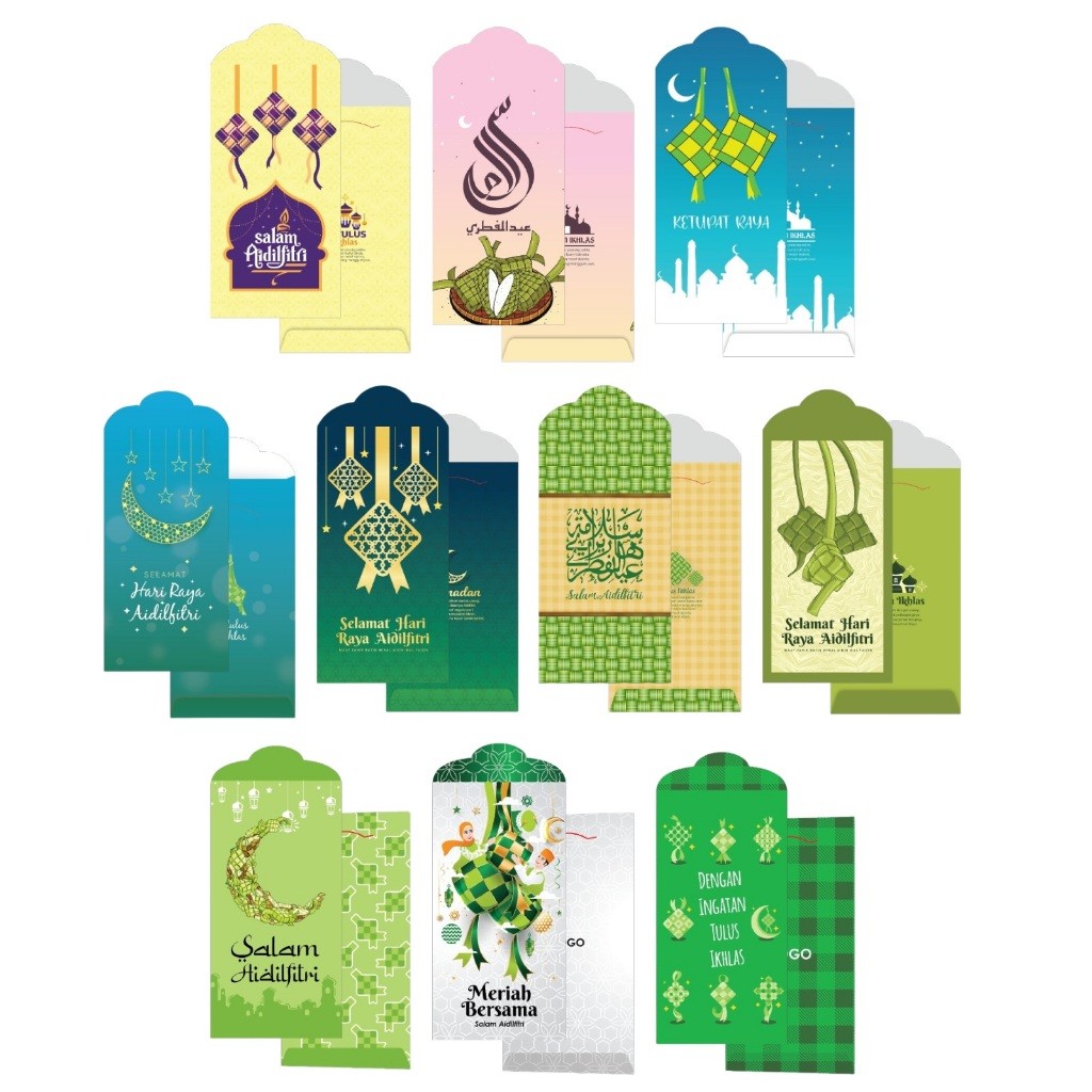 TM Angpau Raya / Sampul Raya Ketupat TM196-001 10's - 10 Variants ...