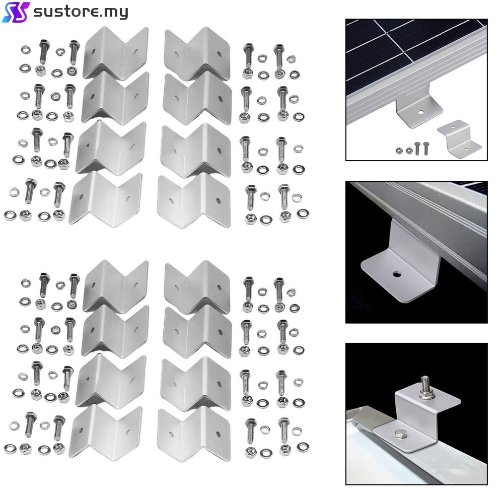 [Super] 16PCS Outdoor Rv Yacht Solar Panel Z-Shaped Aluminum Alloy ...