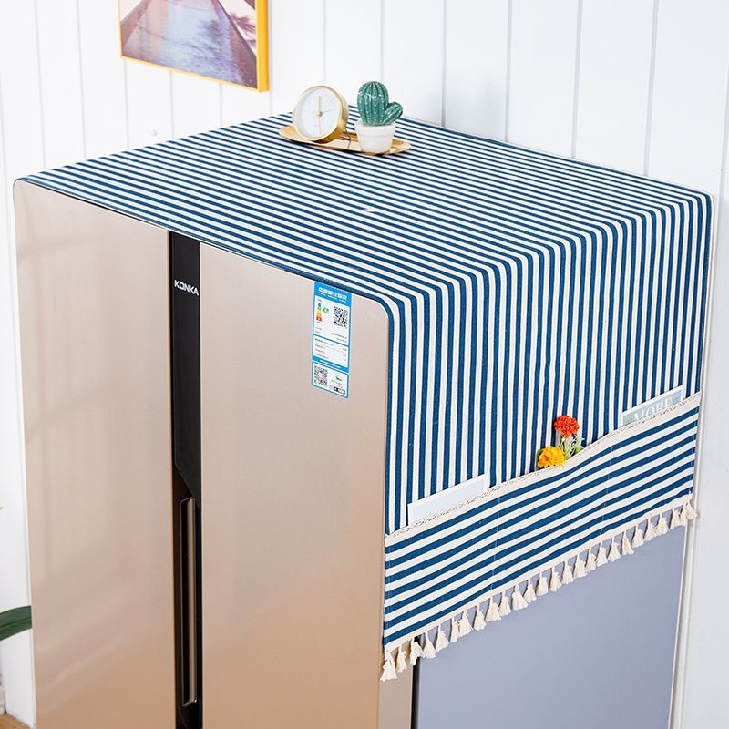 Refrigerator Cover Dust Cover with Pockets 130cm Single Door ...