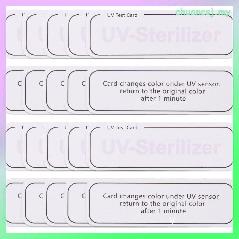 UV Intensity Card Test Detection Cards Strip Light Papers Testing ...