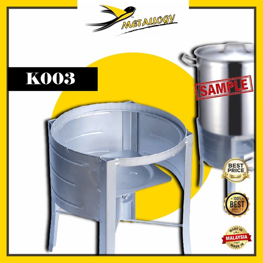 K-003 Metallogy Kitchen Gas Stove Stand Kuali Dapur Hawker Wok Stove ...