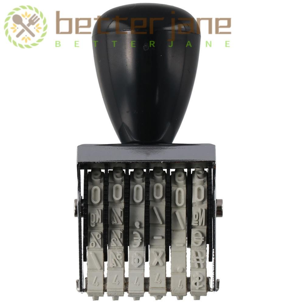 BETTER-JANE Number Stamp, 6 Digit Number Personalized Roller Stamps ...