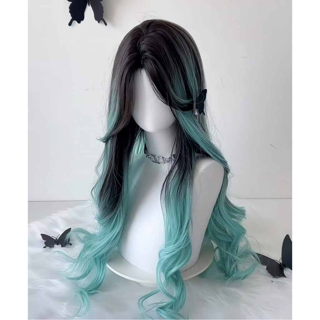 [Demon Slayer] Tokito Muichiro Same Style Turquoise Green Gradient Dyed ...