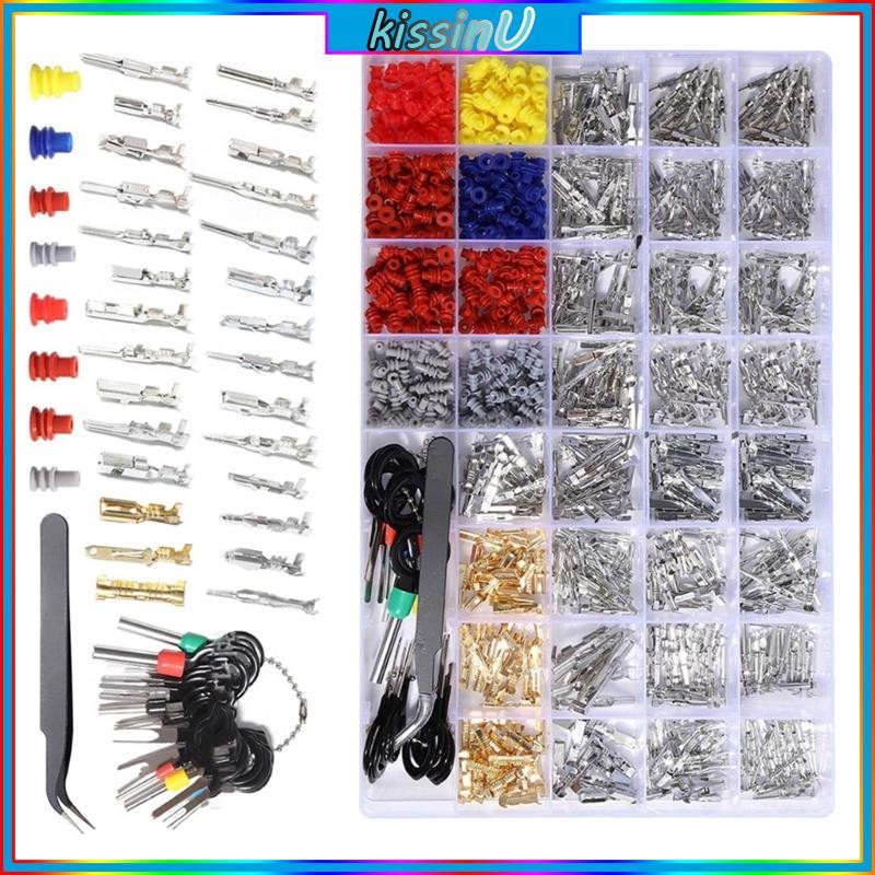 kiss 950Pcs Electrical Pin Connector Car Wire Terminals Connector Pin 1 ...