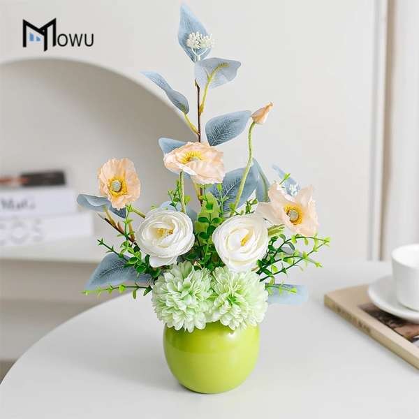bunga hiasan meja Hiasan bunga palsu hiasan bunga ruang tamu hiasan ...