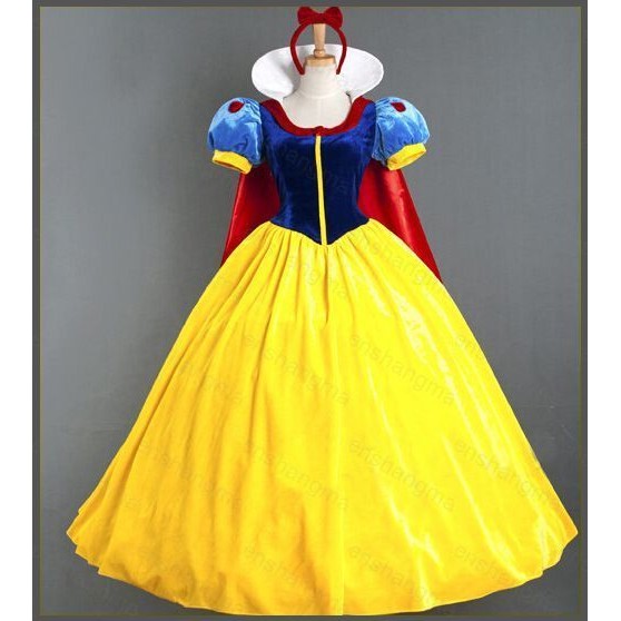 PS2 Halloween Costume Snow White Cosplay Game Uniform Adult Snow White ...