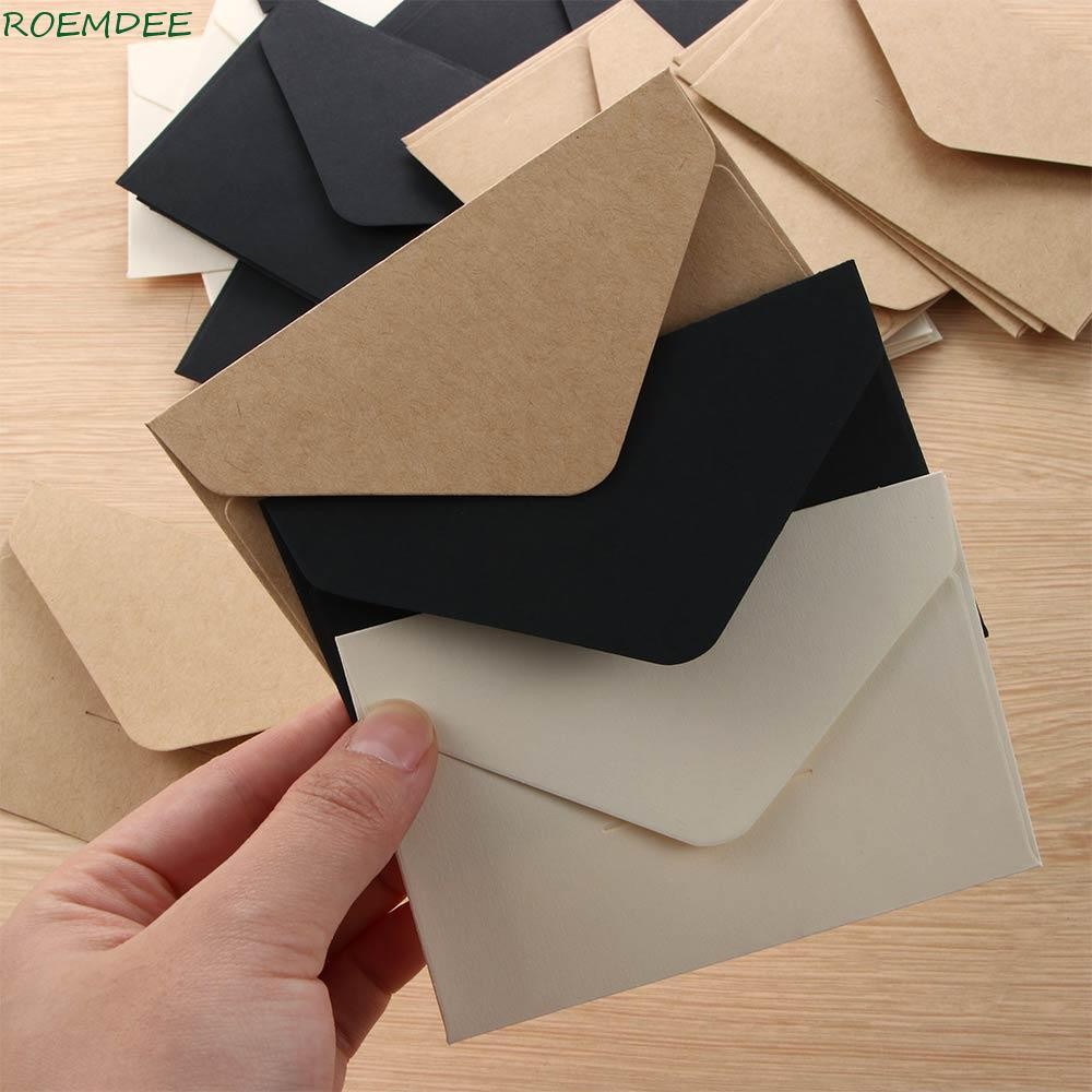 ROEMDEE Gift Envelope Message Card Kraft Paper European Style Mini ...