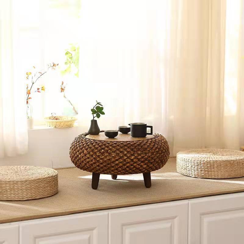 Rattan Kang Table Bay Window Table Chinese Style Solid Wood Tatami ...