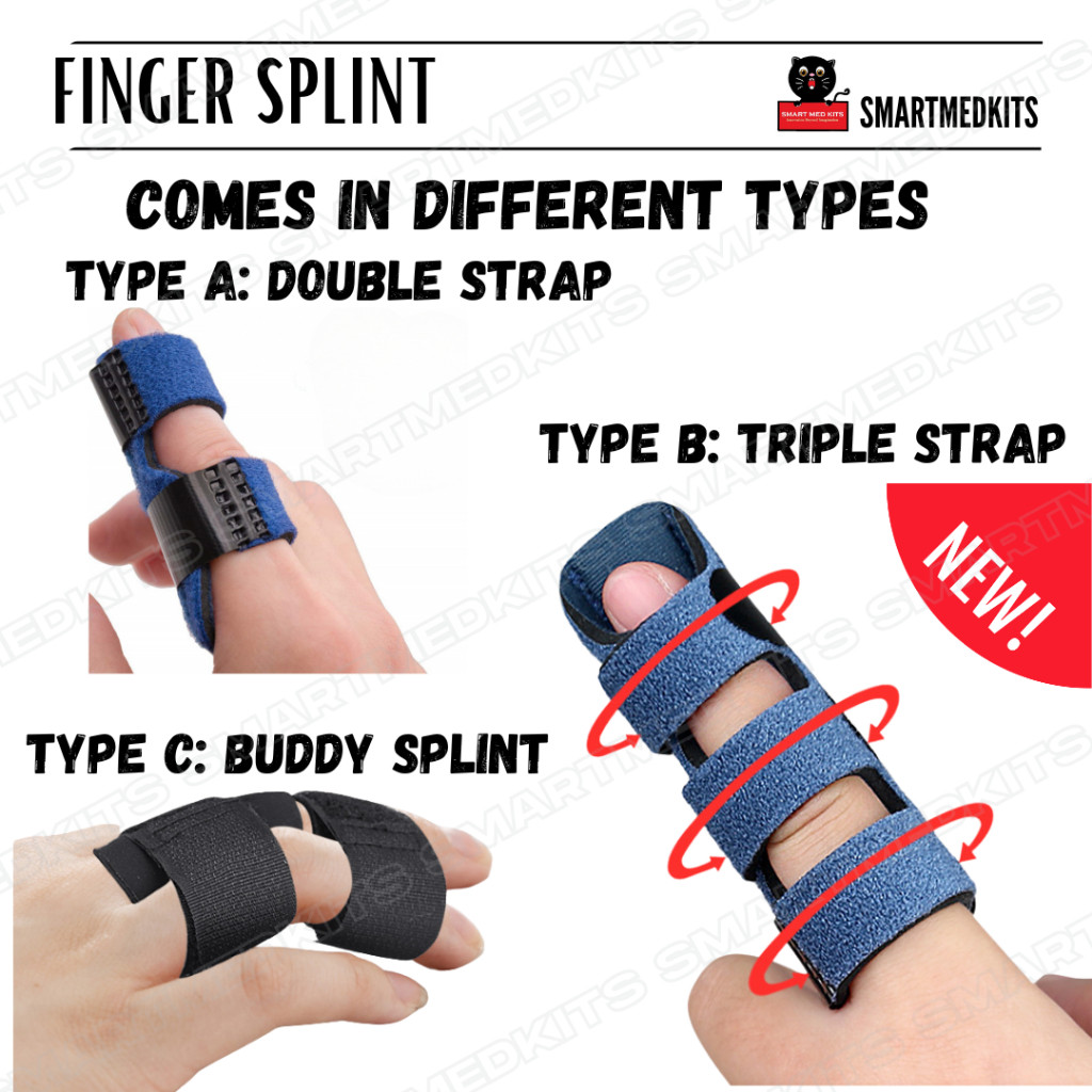 Finger Splint / Adjustable Finger Brace Finger Support Finger Sprain or ...