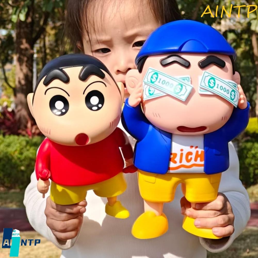 AINTP Crayon Shin-chan Piggy Bank, Rich Decorative Crayon Shin Chan ...