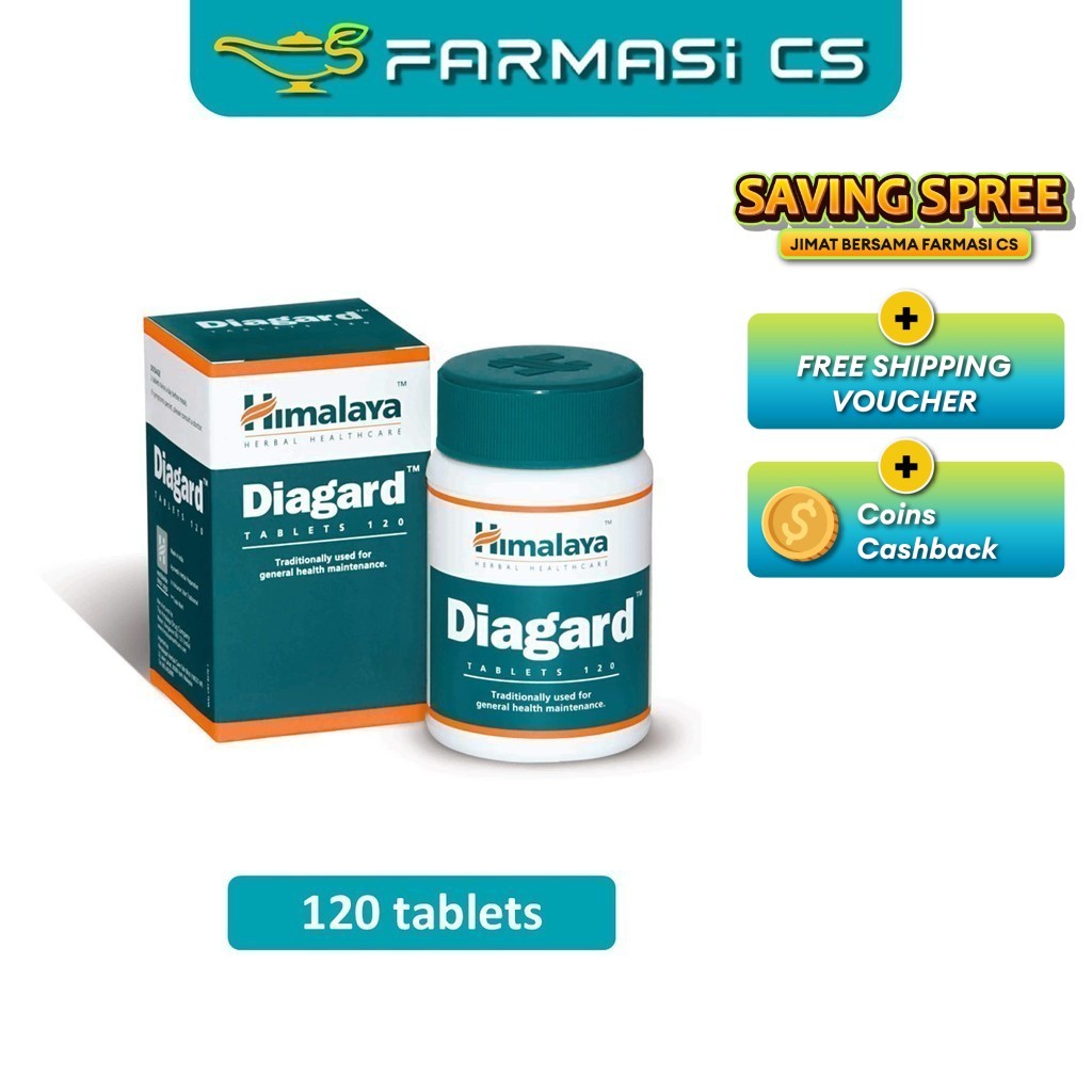 Himalaya Diagard 120 Tablets EXP:04/2026 [ With KKM Hologram, Health ...