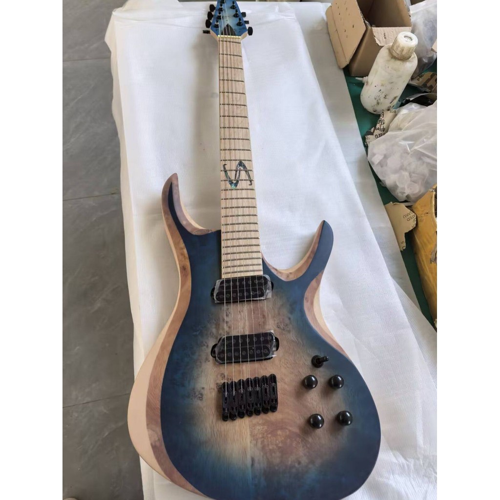 7 String 24 Fanned Frets Electric Guitar Professional Guitar | Shopee ...