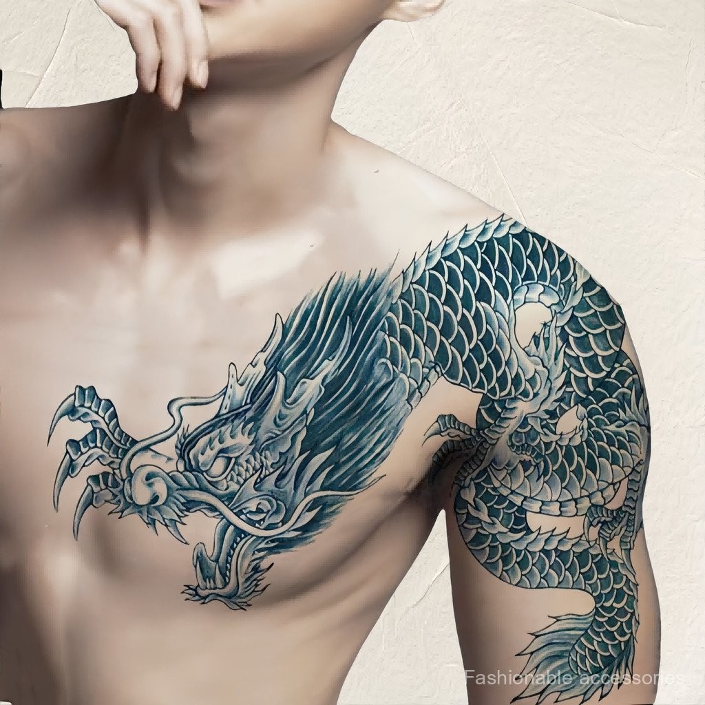 Props Tattoo Stickers Half Armor 3D Holiday Waterproof Tattoo Stickers ...