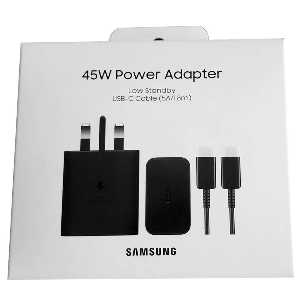 Samsung 45W USB-C Power Adapter (UK Plug) - Super Fast Charging, EP ...