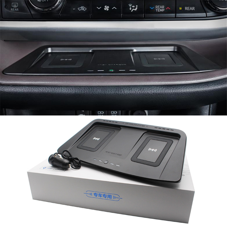 LHD Car Accessories 10W QI Wireless Mobile Charging Plate For Toyota ...