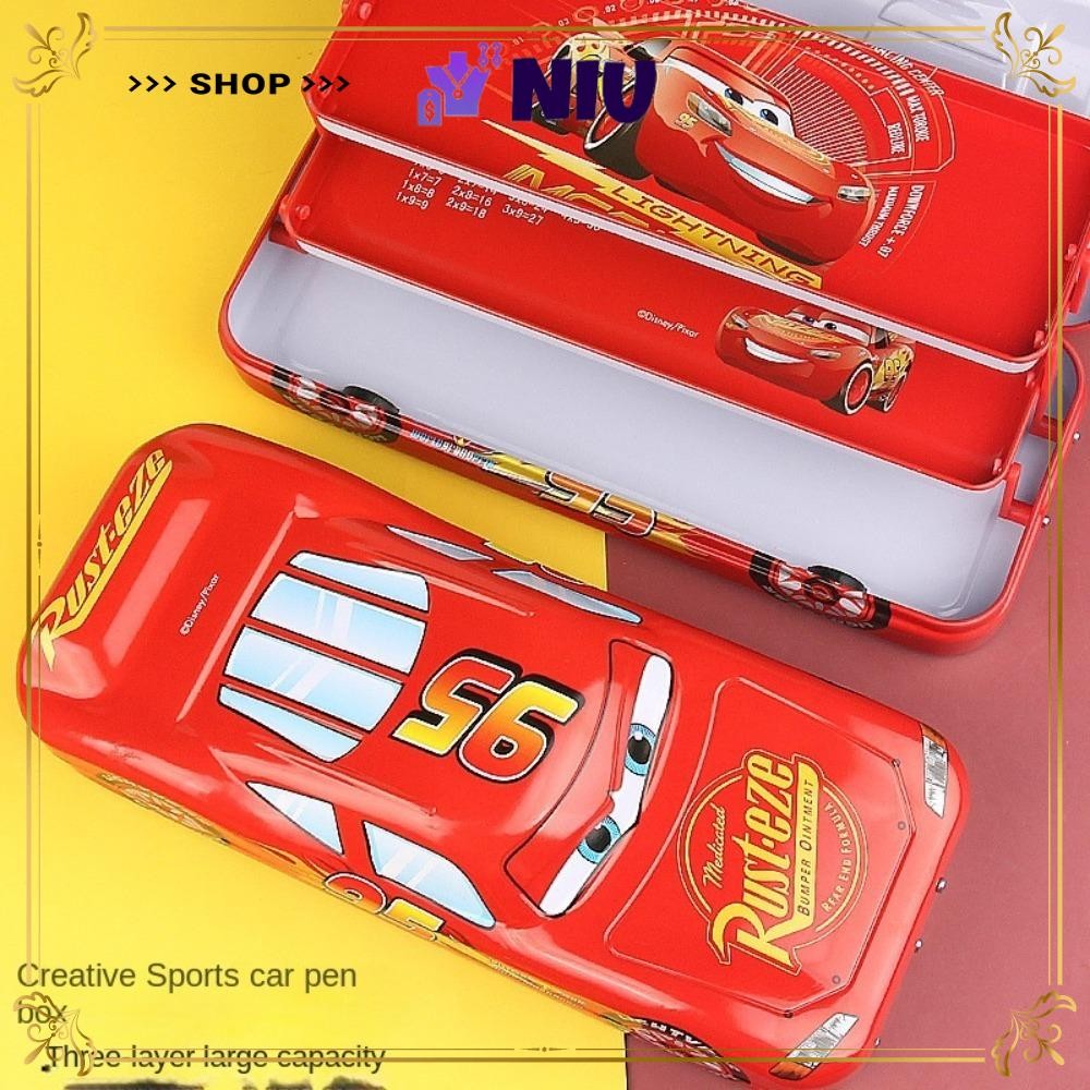 NIU Cartoon Pencilcase, Simulated Car Creative Iron Storage Box ...