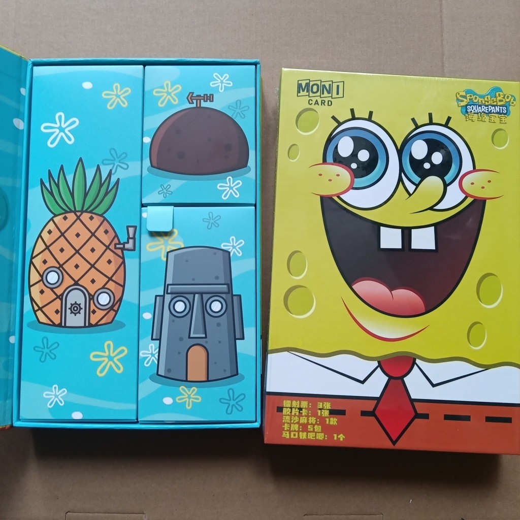 Spongebob SquarePants Card Treasure Gift Box One Bullet Collection Card ...
