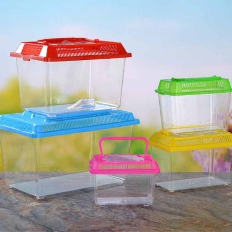 Plastic Fish Aquarium / Betta Tank / Fish Tank / Plastic Tank | Shopee ...
