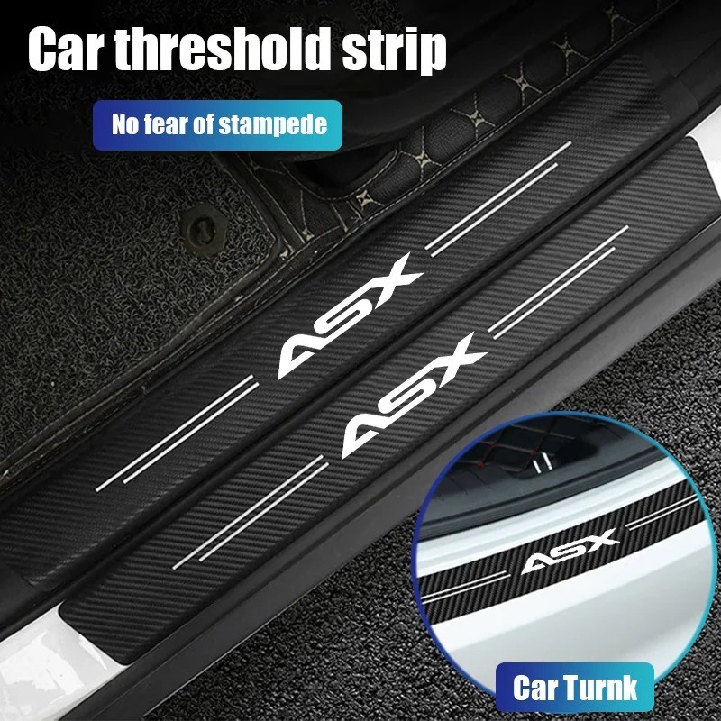 For Mitsubishi ASX Logo Car Door Threshold Guard Sticker Entry Pedal ...