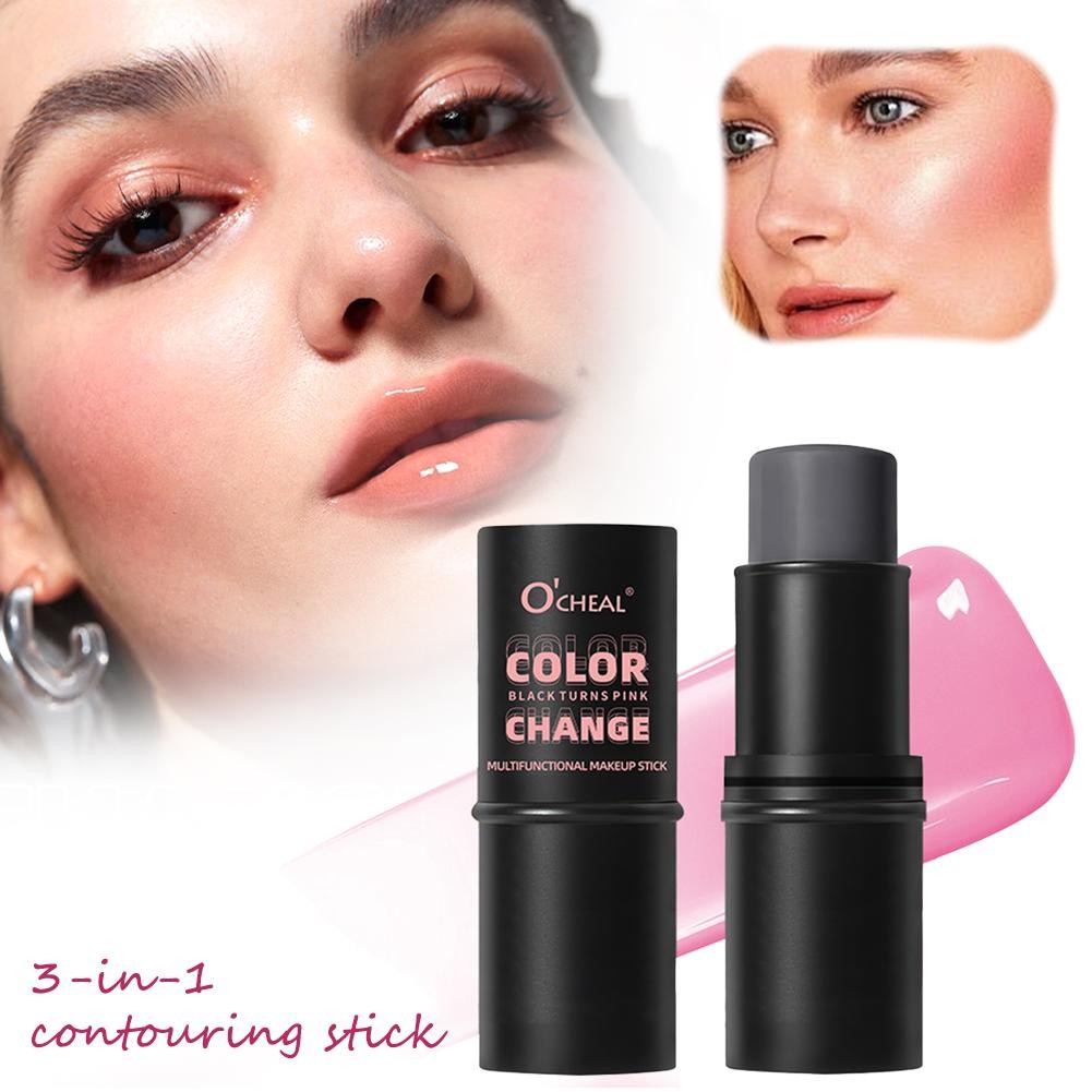 Ocheal Multifunction Color Changing Blusher Stick Blush Long-lasting ...