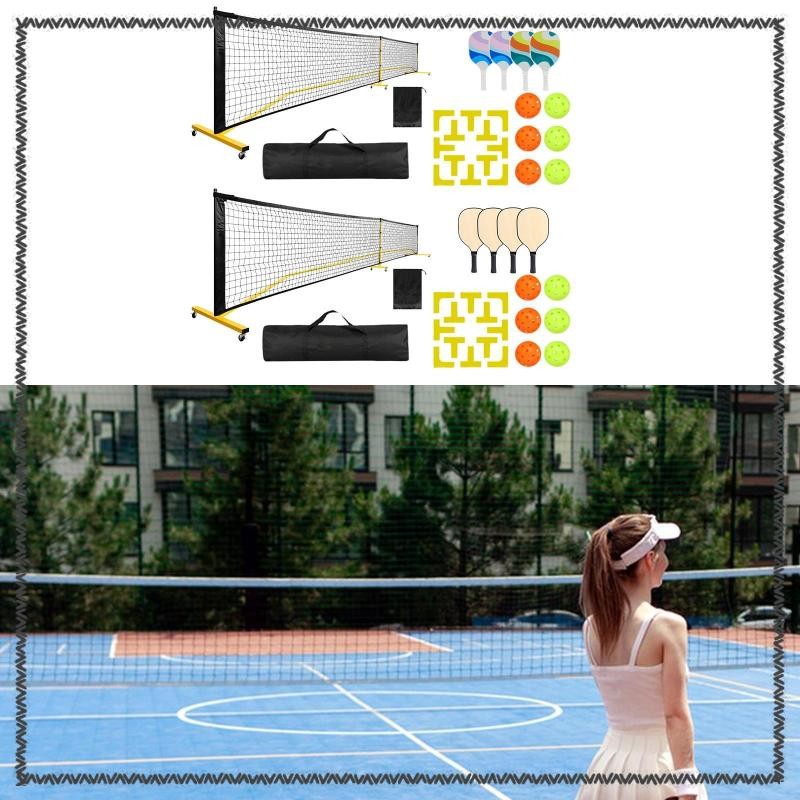 [MCA] Portable Pickleball Net System Pickleball Net with Metal Frame ...