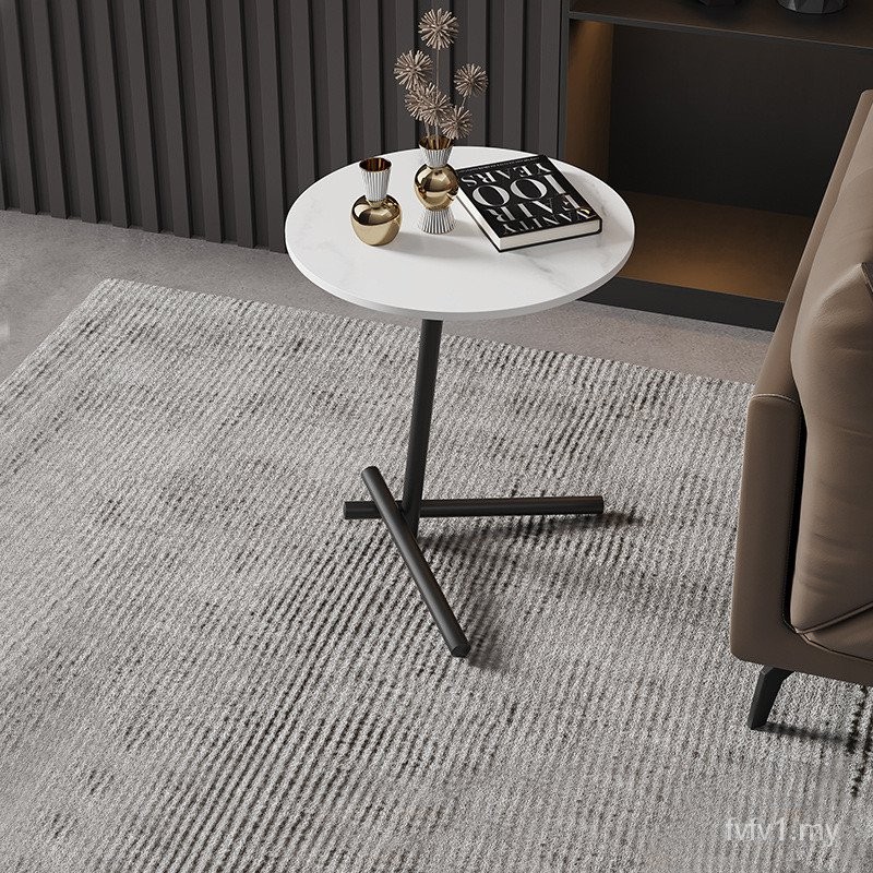 Italian Minimalist Slate Side Table Light Luxury Corner Table Simple ...