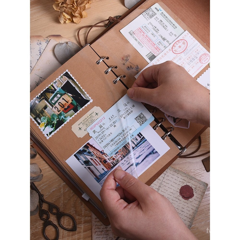 Retro Style Laminated Hand-Adhesive Adhesive Train Movie Ticket Ticket ...