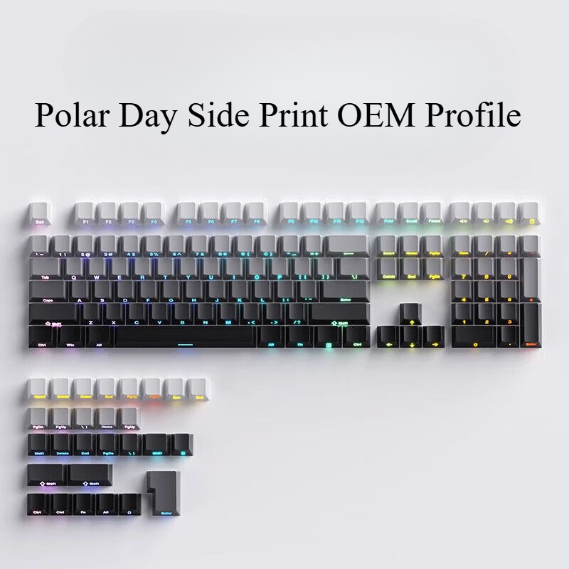 Polar Day/Blackberry Keycaps PBT Sublimation Keycap Side Engraved ...