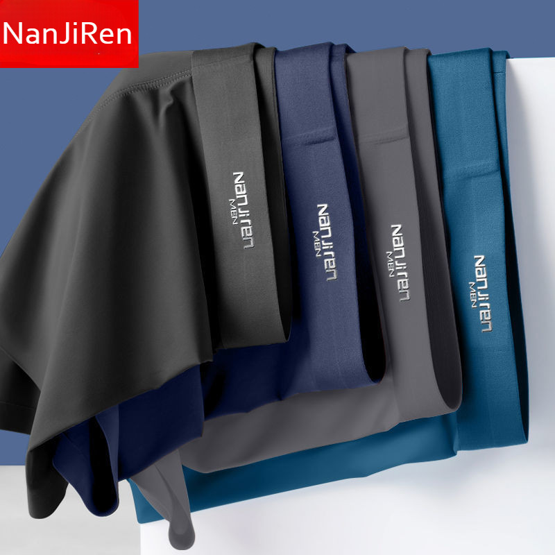 【NANJIREN】Breathable Mesh Boxer Ice Silk Men Underwear Boxer Lelaki ...