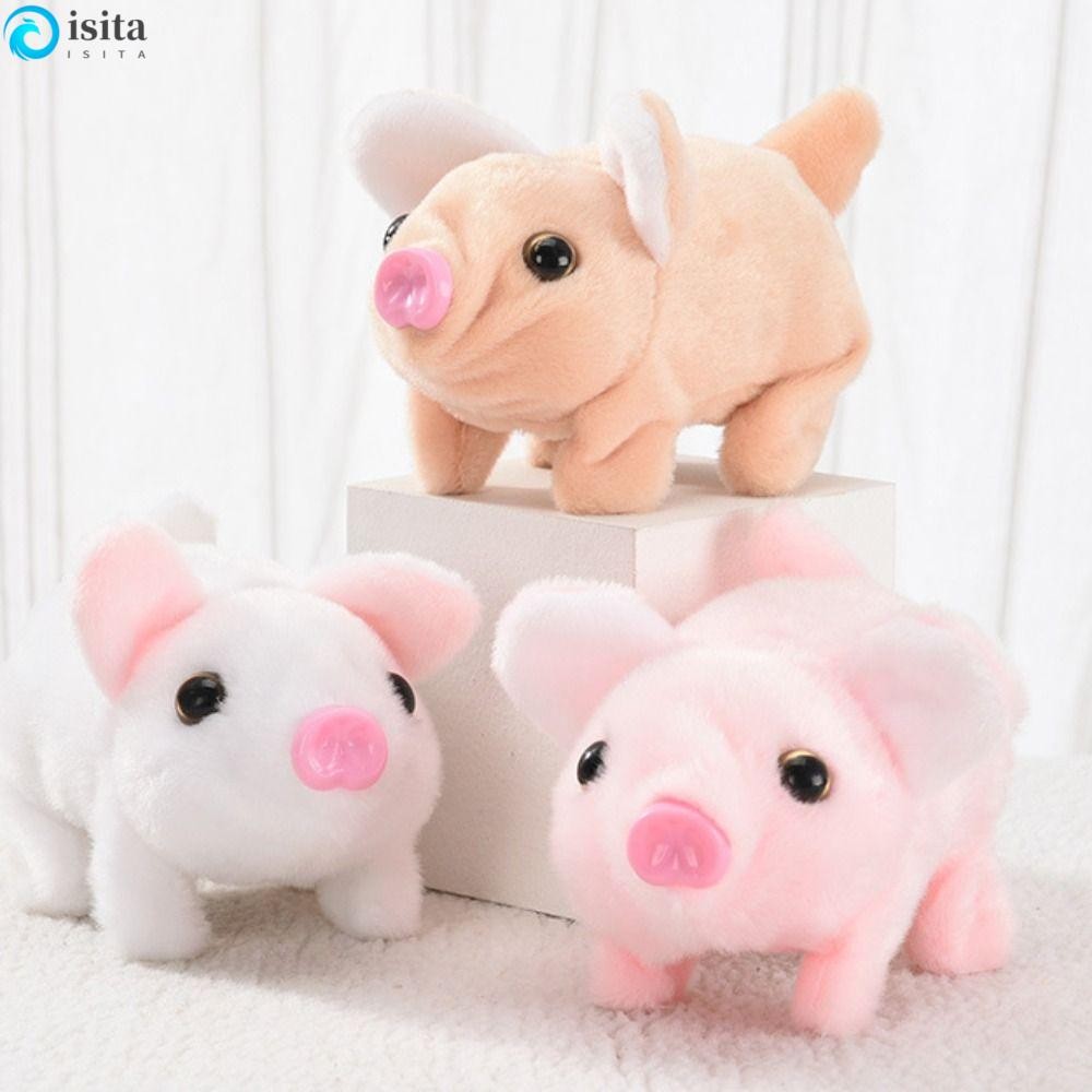 ISITA Electric Simulation Pig, With Sound White Electronic Pig ...