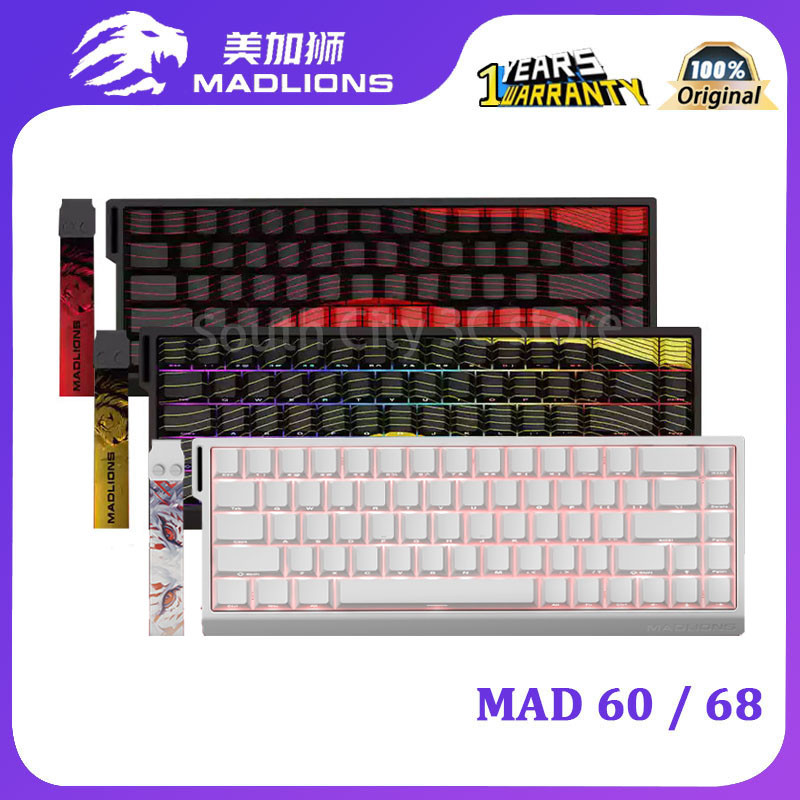 MADLIONS MAD 60/68HE Eesports Magnetic Switch Keyboard With Streamlined ...