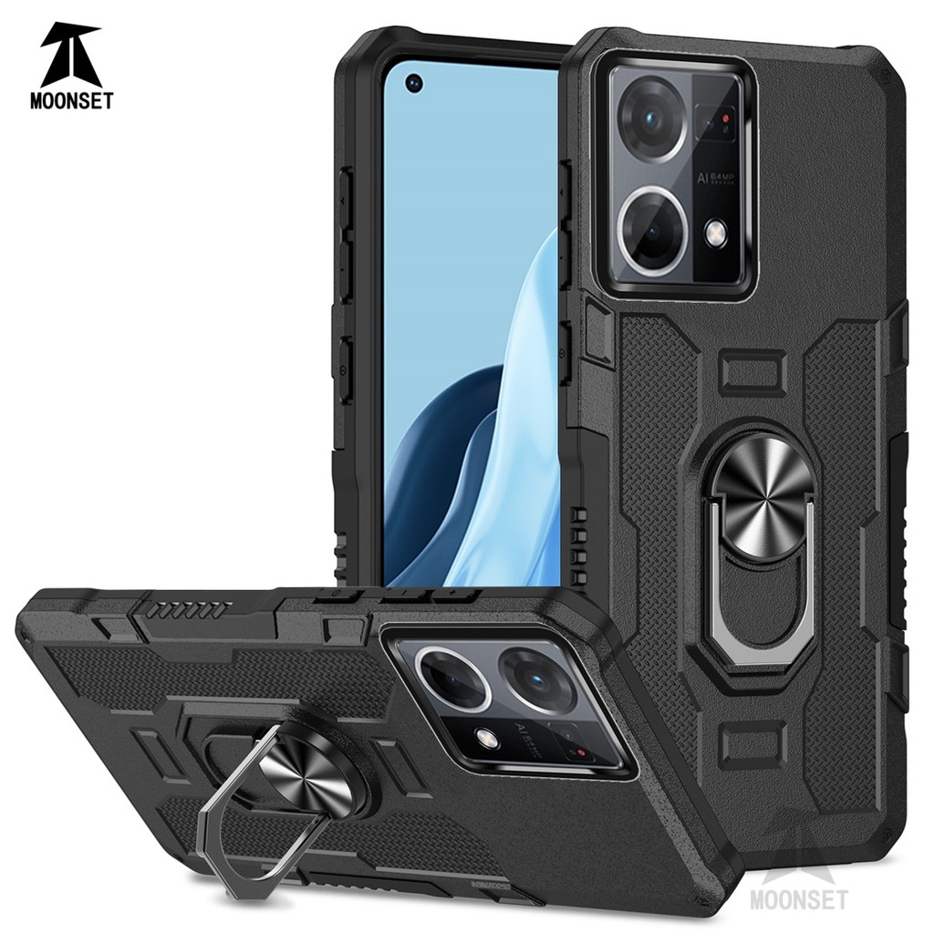 For OPPO Reno 7 4G / Reno 8 4G / F21 Pro 4G Case Hard PC Back Soft TPU ...