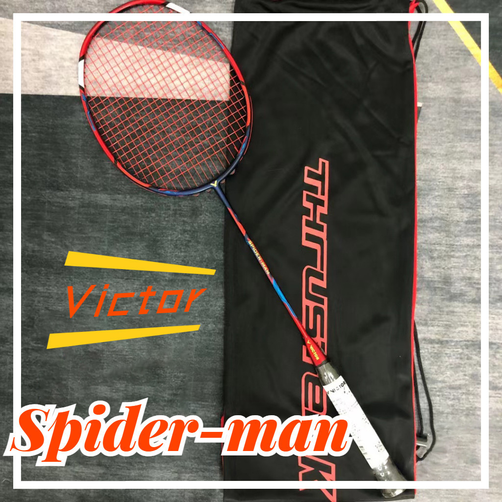 【Spot】Victor Badminton Racket SPIDER-MAN Spiderman Co-Branded Ultra ...
