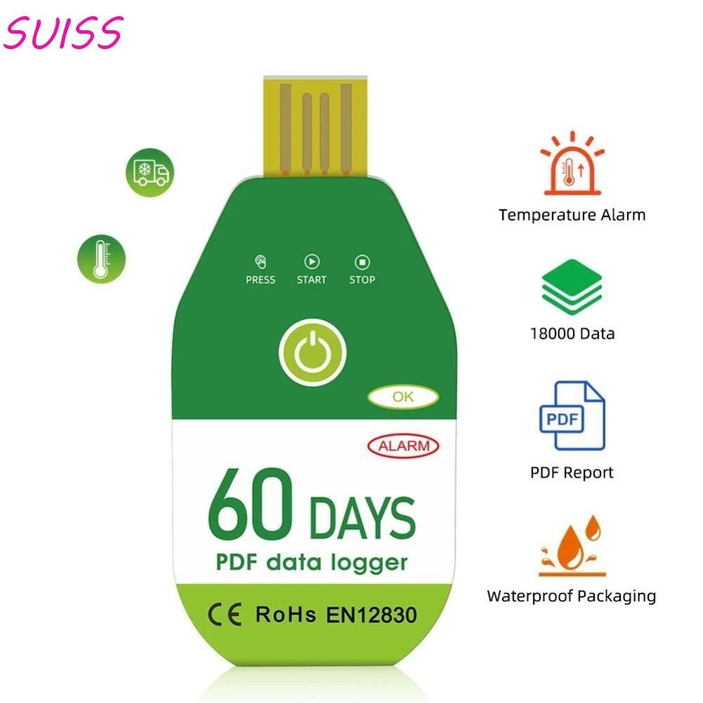 SUISS Temperature Sensor, Portable High Accuracy Disposable Temperature ...
