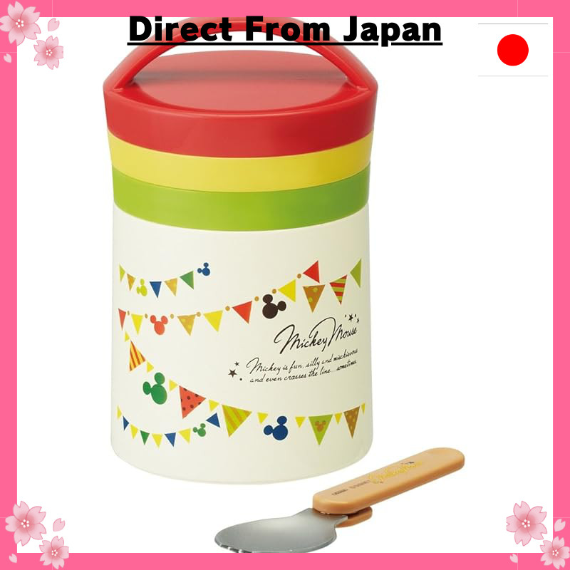 Insulated and Cooling Delica Pot 300ml Mickey Mouse Garland Disney LJF3 ...