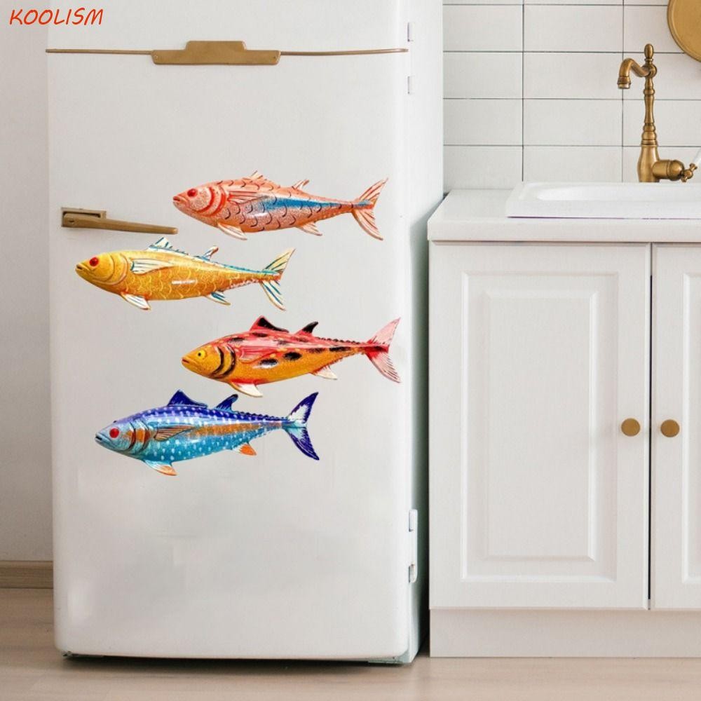KOOLISM Fish Refrigerator Magnets, Cute DIY Simulation Fish Fridge ...