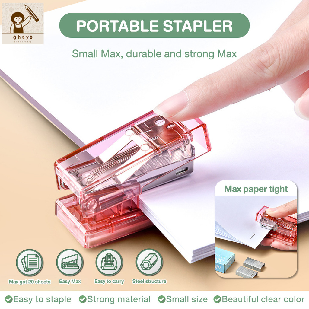 Stapler Clear Little fresh ins wind Cute High appearance level mini ...