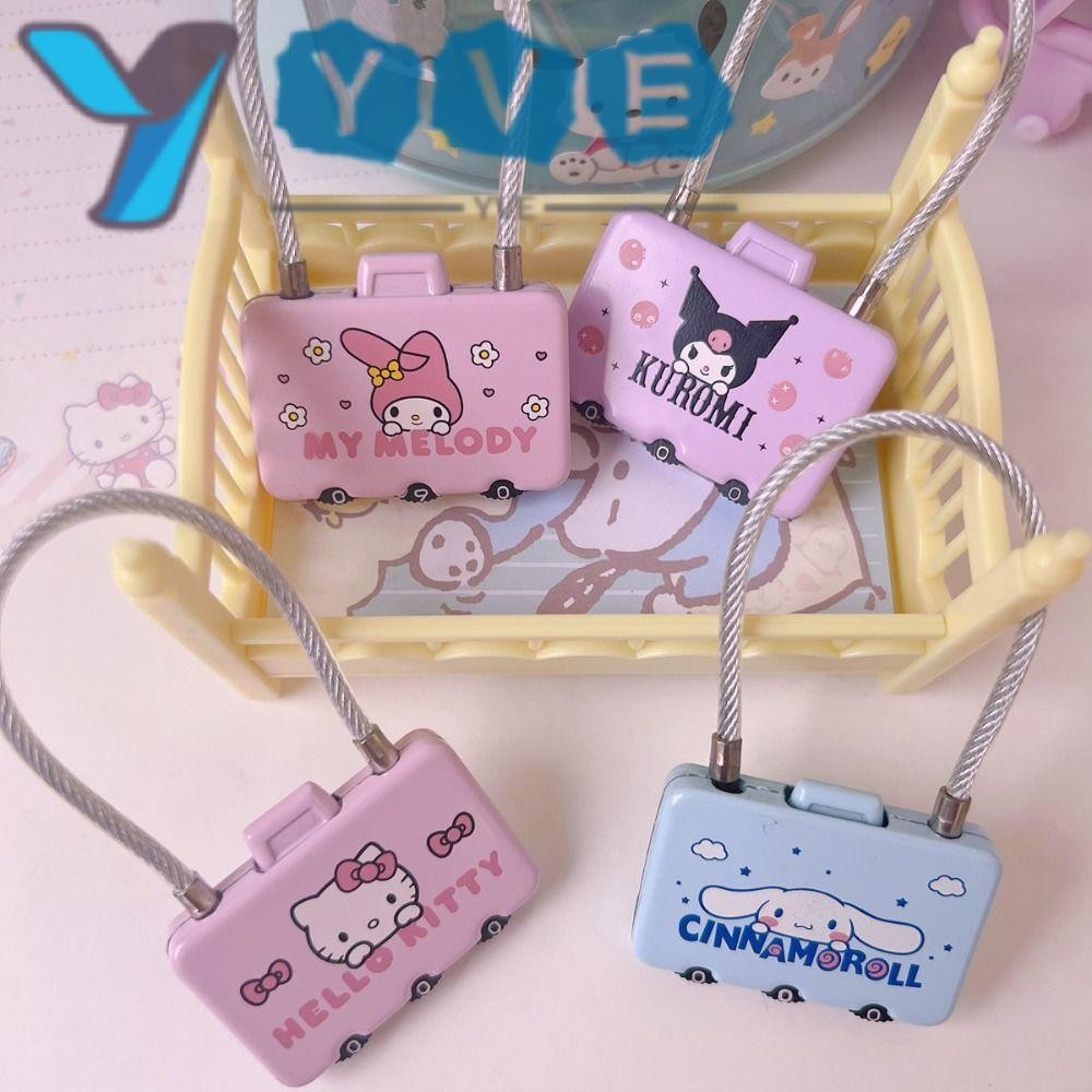 YVE Dormitory Cabinet Lock, Kuromi Padlock 3 Digit Password Lock ...