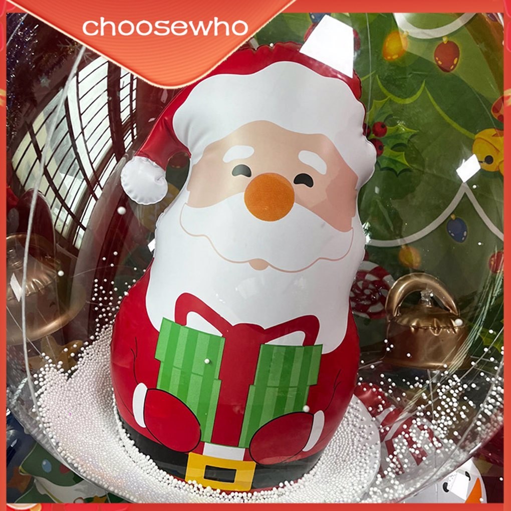 Giant Inflatable Christmas Baubles Light Up Yard With Festive Ornaments ...