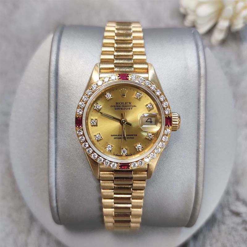 [Original Diamonds] Rolexx Diary Type 69068 Automatic Mechanical Ladies ...