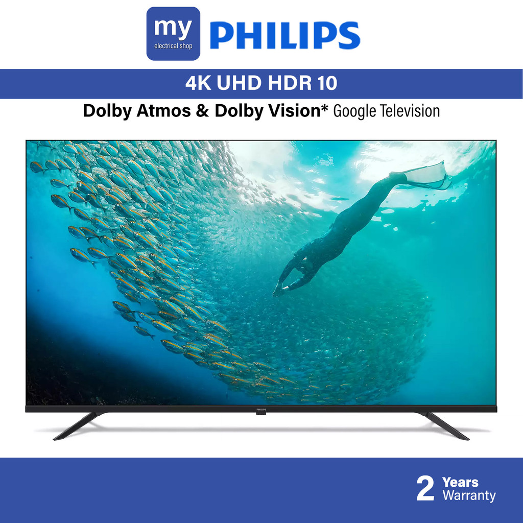 Philips 70 75 86 Inch 4K UHD HDR LED Google TV 70PUT7129/68 75PUT7129 ...