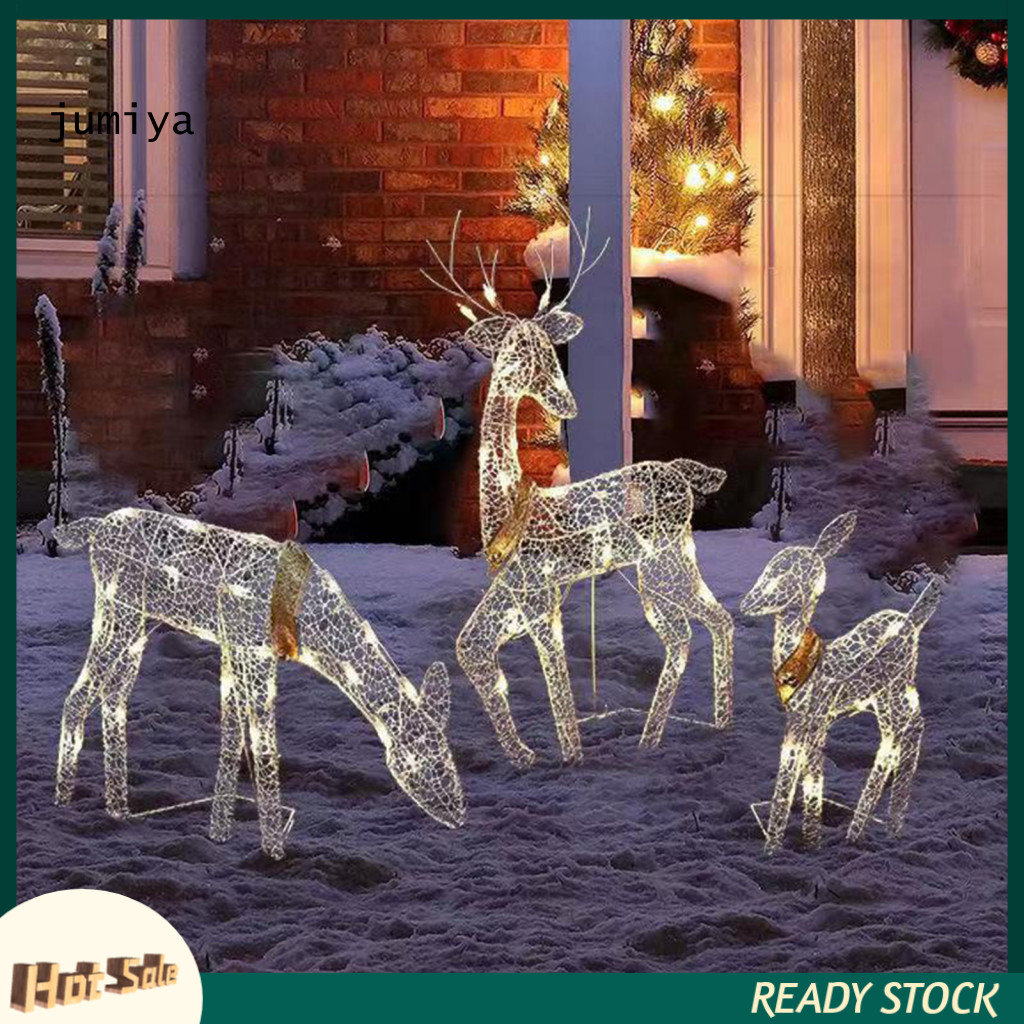 JY Adorable Christmas Reindeer Figures Charming Led Reindeer Lights ...