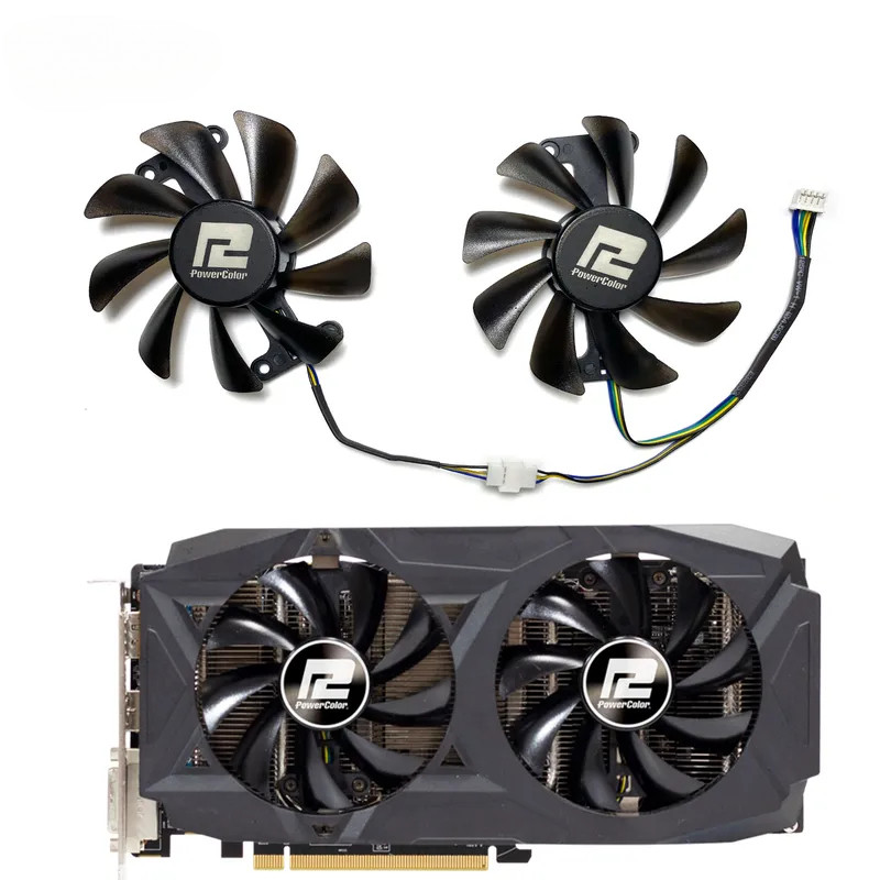 New For POWERCOLOR Radeon RX580 2048SP 8GB GDDR5 Graphics Card ...