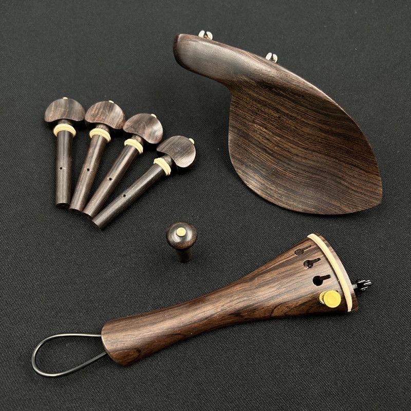 [Opened] 4/4 Violin Natural Ebony Accessories Violin String Line Board ...